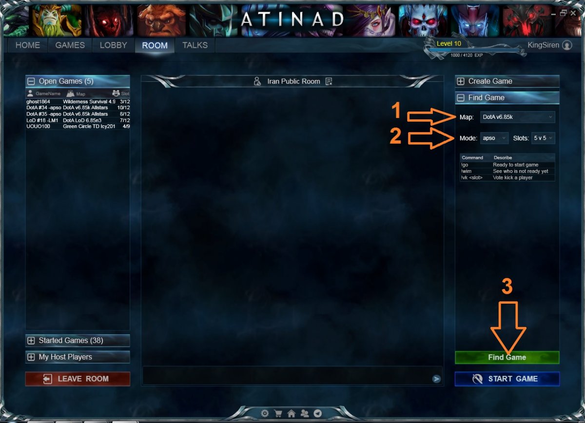 آموزش استفاده از قابلیت جدید Find Game در آتیناد - اطلاعیه ها - Atinad ...